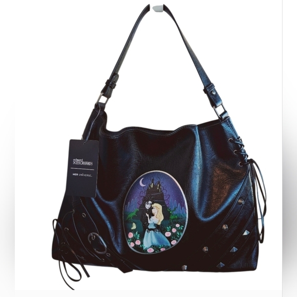 Her Universe | Bags | Edward Scissorhands Studded Hobo Goth Studded ...